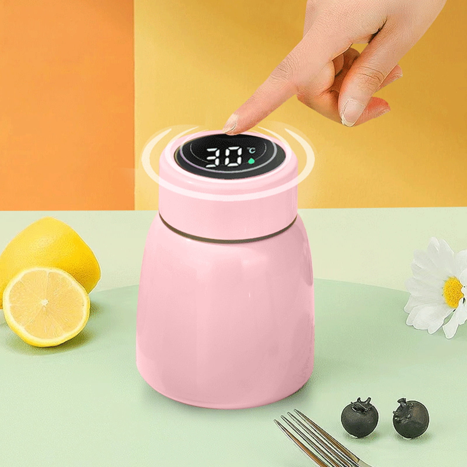 New Release, Mini Electric Stewing Cup, Stainless Steel Vacuum, LED ...