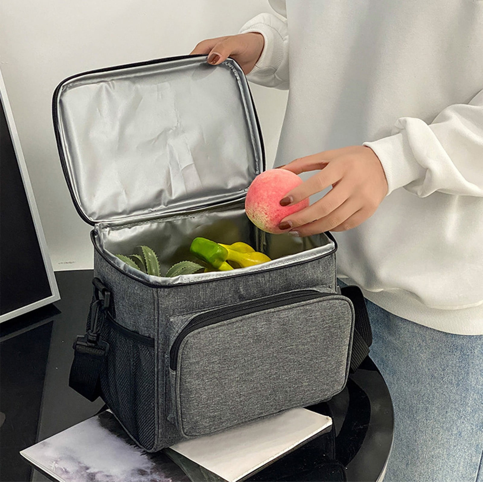 New Release, Thickened Waterproof Ice Bag, Large Portable Shoulder ...