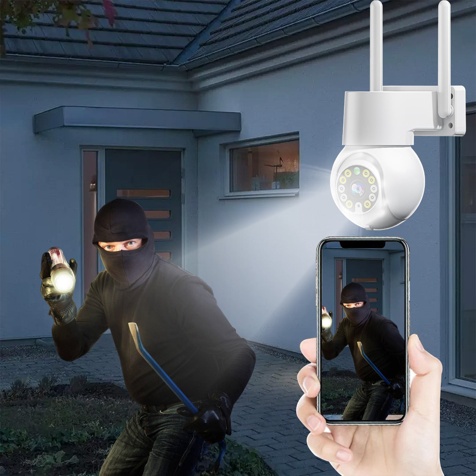 New Release, Two-Way Voice Intercom Camera,Wireless Full Color Night ...