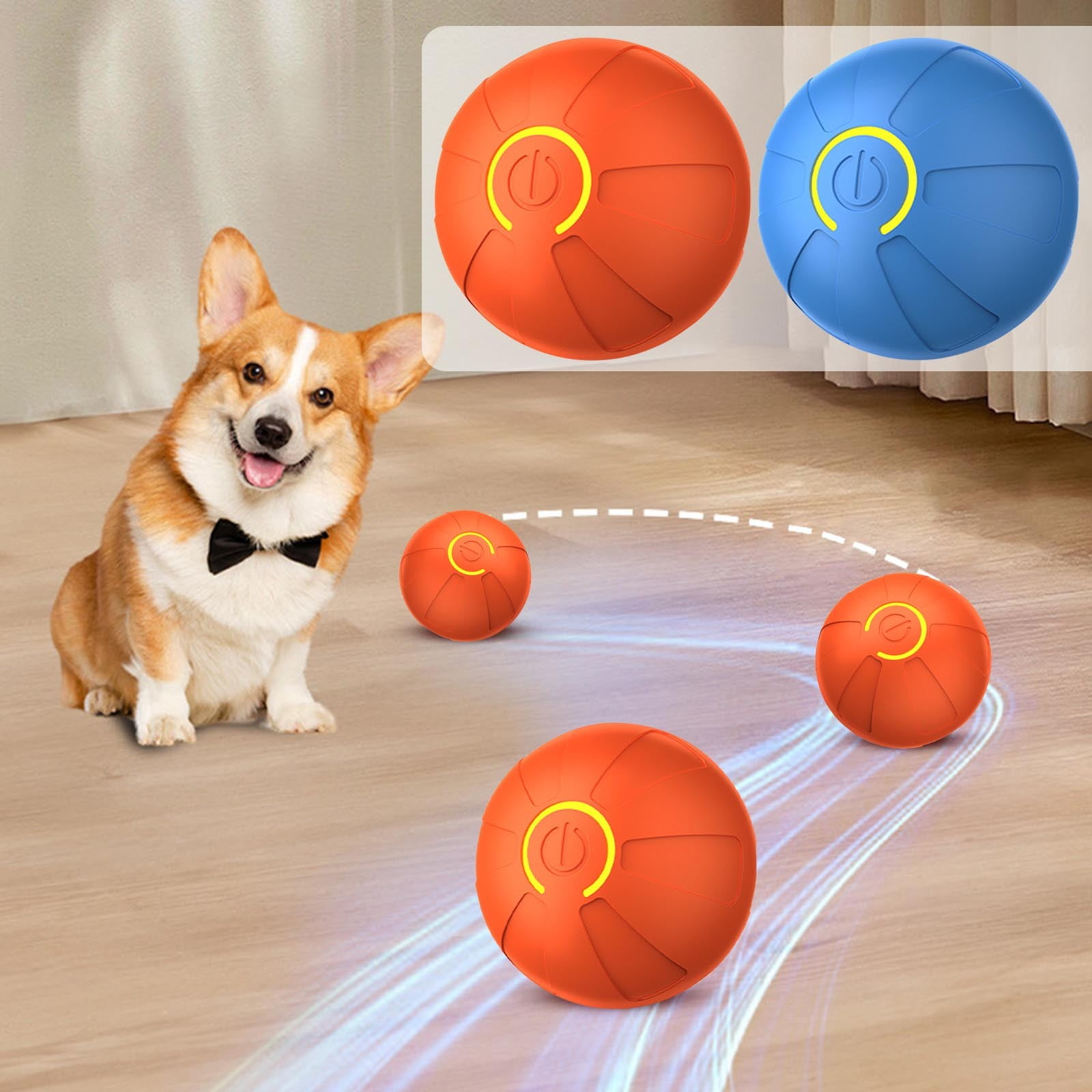 New Release, Vsgery Vibrating Dog Ball, Interactive Bouncing Toy, 10 ...