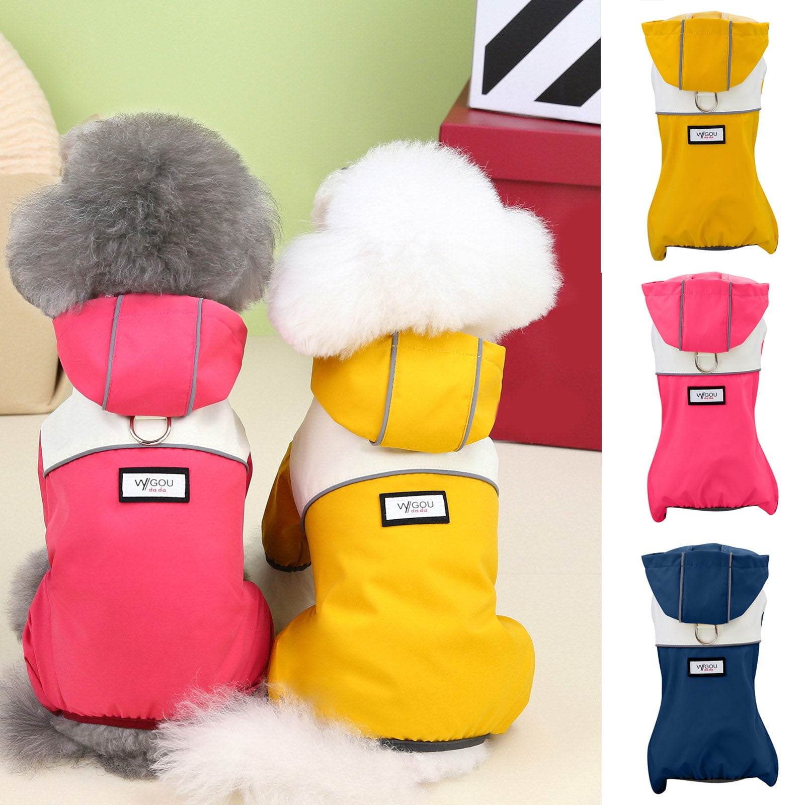 New Release, Waterproof Reflective Dog Coat, Lightweight Hooded Jacket ...