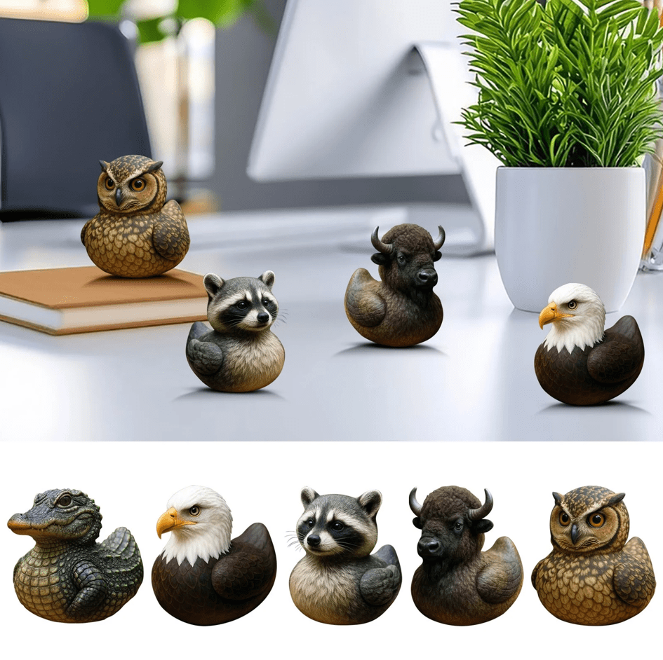 New Release! Wild Animal Duck Duck Lifelike Textures 3.94 In Hand ...
