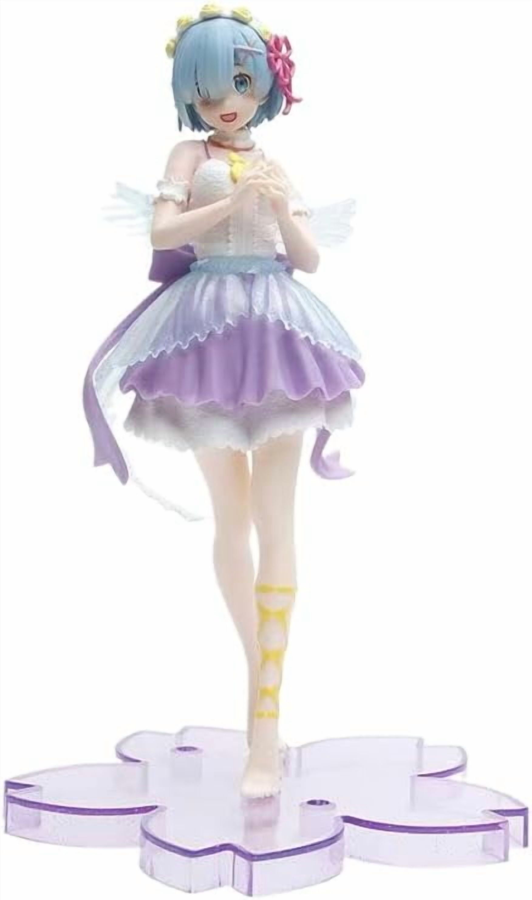 New Rem Figure, Standing Angel Rem Anime Figures 19cm/7.5inch Handmade ...