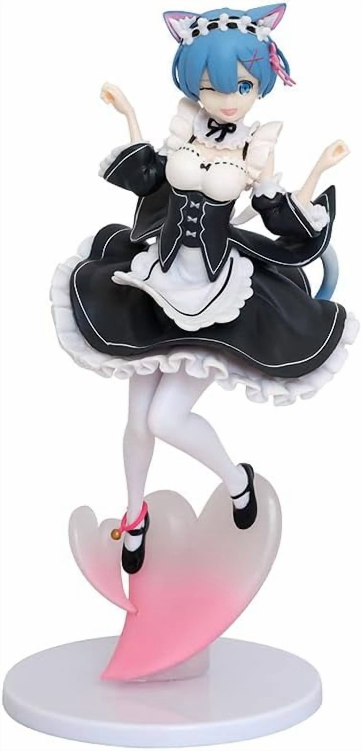 New Rem Figure Standing Cat Ear Maid Rem Magnetic Anime Figures 23cm/9 ...