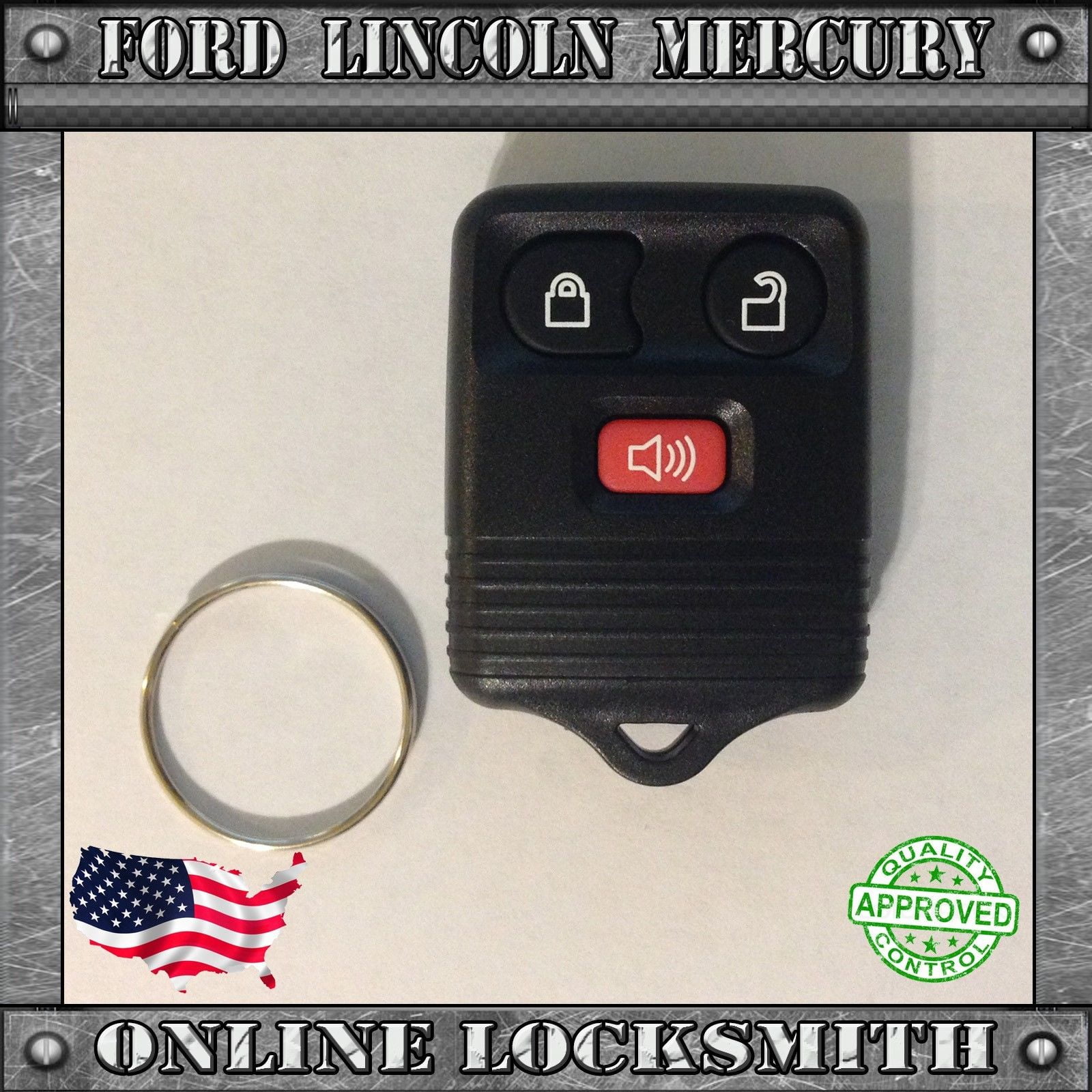 New Remote Case Shell For Ford F150 F250 F350 Replacement Keyless entry ...