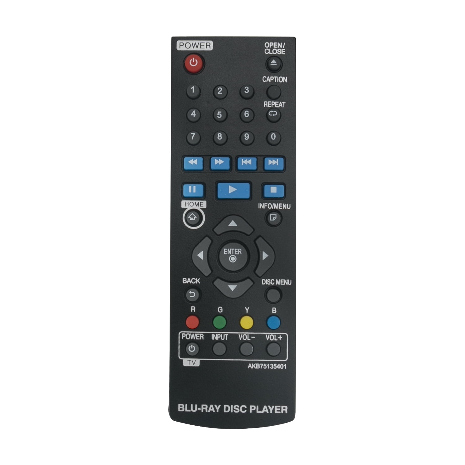 LG Blu-Ray Player AKB75135401 Remote Control for BP300 BP335 BP340 ...