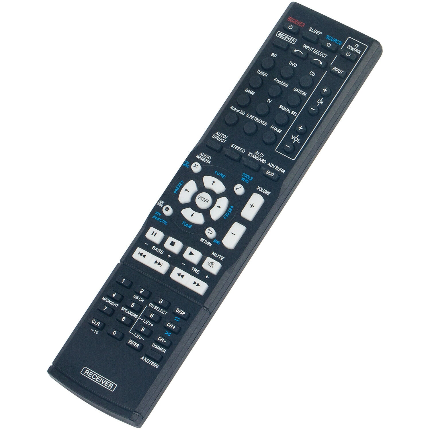New Remote Control AXD7690 for Pioneer AV Receiver HTP-072 VSX-524-K VSX-424-K VSX-329-K VSX-423 ...