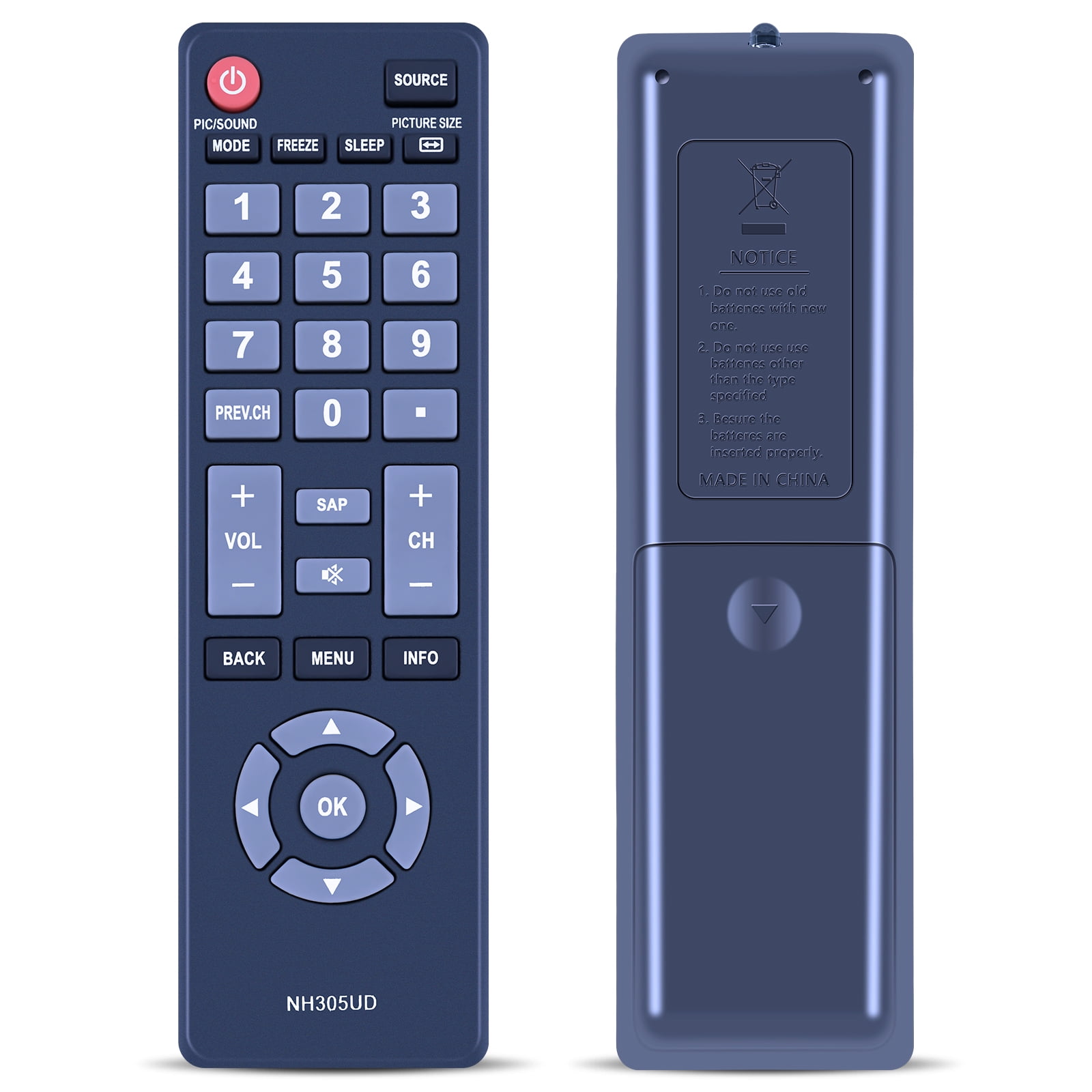 New Remote Control for Emerson TV NH305UD LF501EM4A LF501EM4F LF501EM5 ...