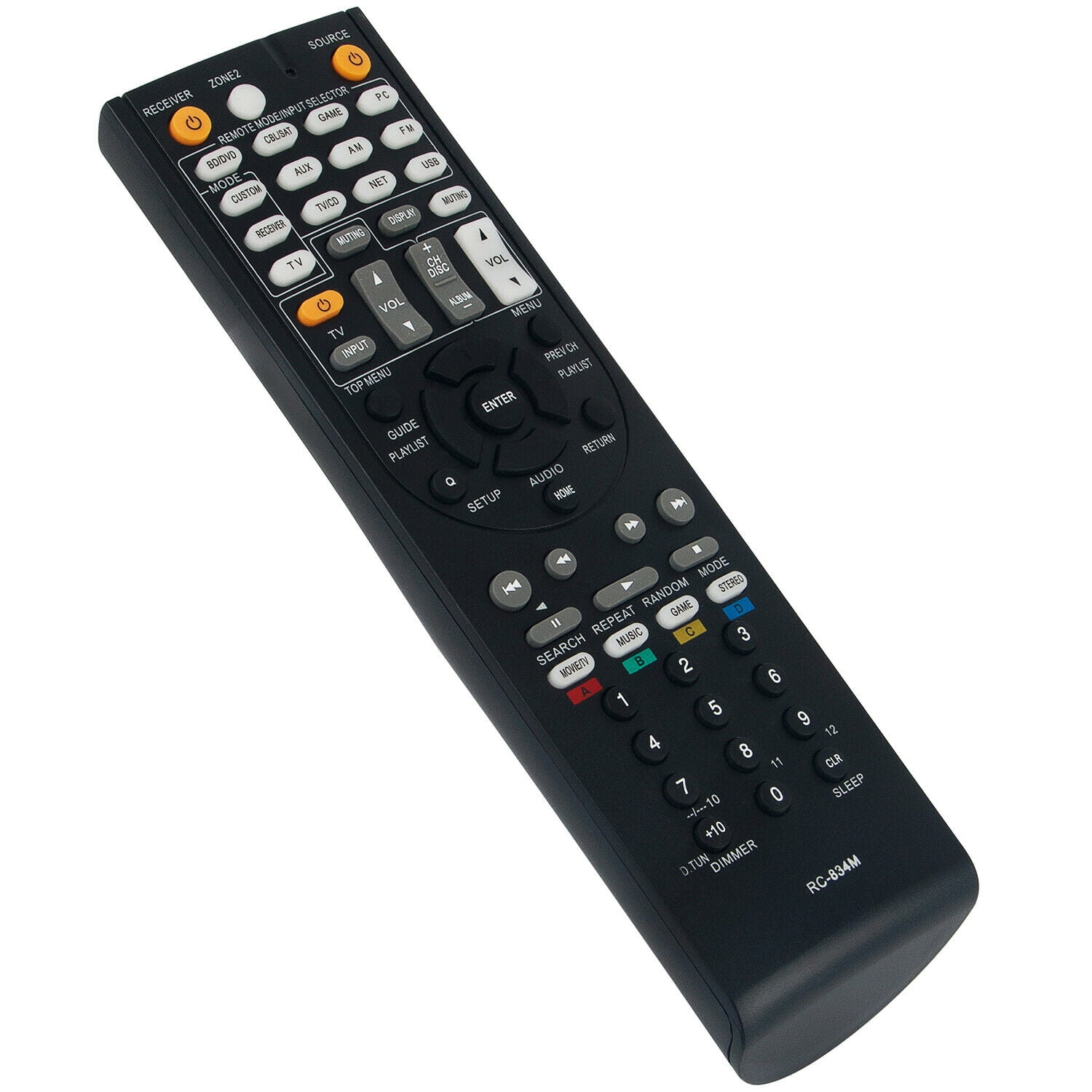 New Remote Control RC-834M for Onkyo AV Receiver TX-NR414 HT-S6500 HT-R758 HT-S7500 - Walmart.com