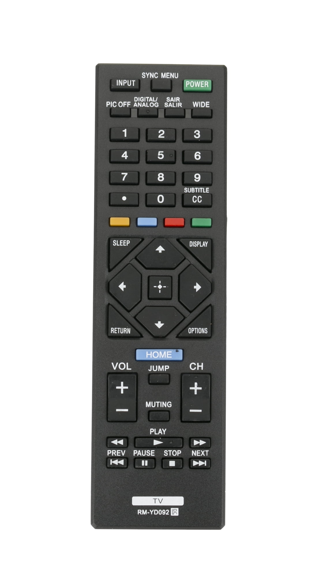 New Remote Control RM-YD092 fits for Sony LCD HDTV TV KDL-24R400A KDL ...