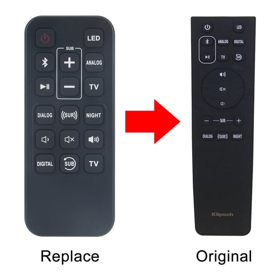 Klipsch Cinema 600/800 BAR48 Soundbar New Replacement Remote Control ...
