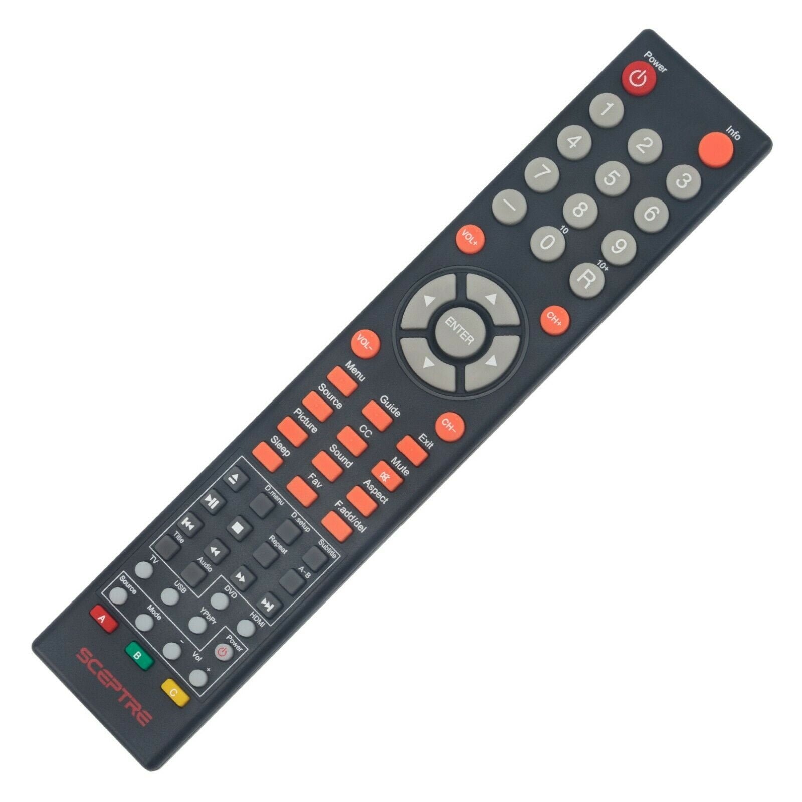 New Remote Control for SCEPTRE LED TV E328UD-SR E328WD-SR E405BD-FRD ...