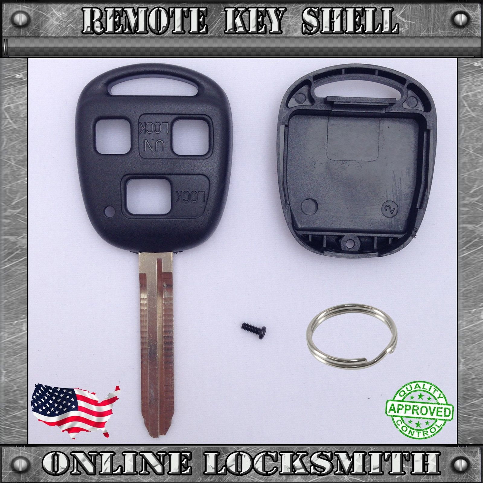 New Remote Key Shell Replacement Case For Toyota FJ Cruiser Land ...