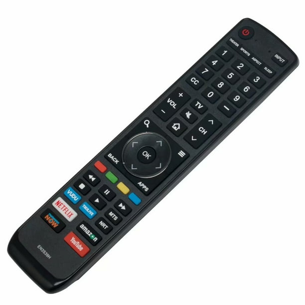 New Remote replacement EN3S39H for Hisense TV with Vudu Tikilive NRT ...