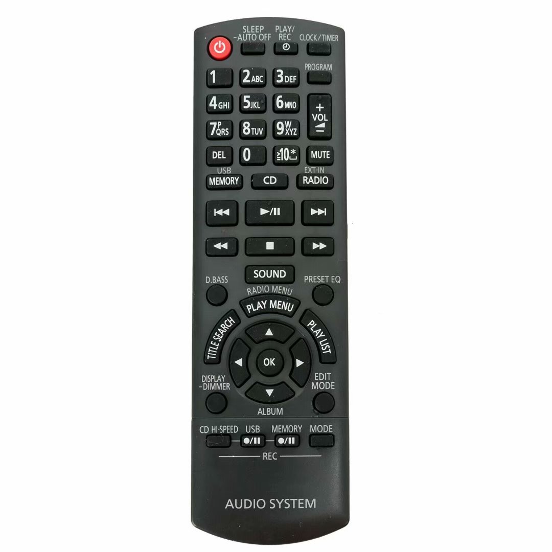 New Remote replacement N2QAYB000637 for Panasonic CD Stereo Audio SA ...