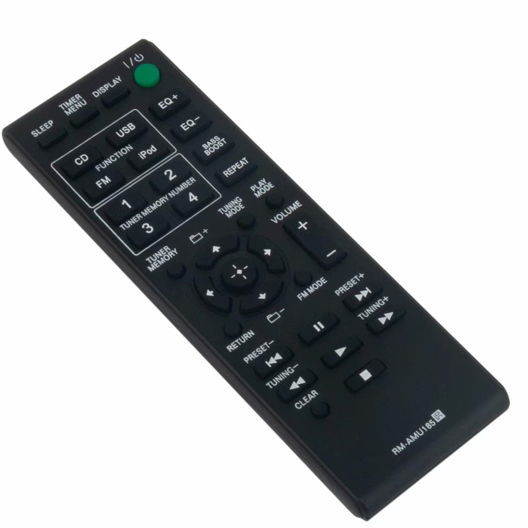 New Remote replacement RM-AMU185 for Sony MHC-EC619iP MHCEC619iP Home ...