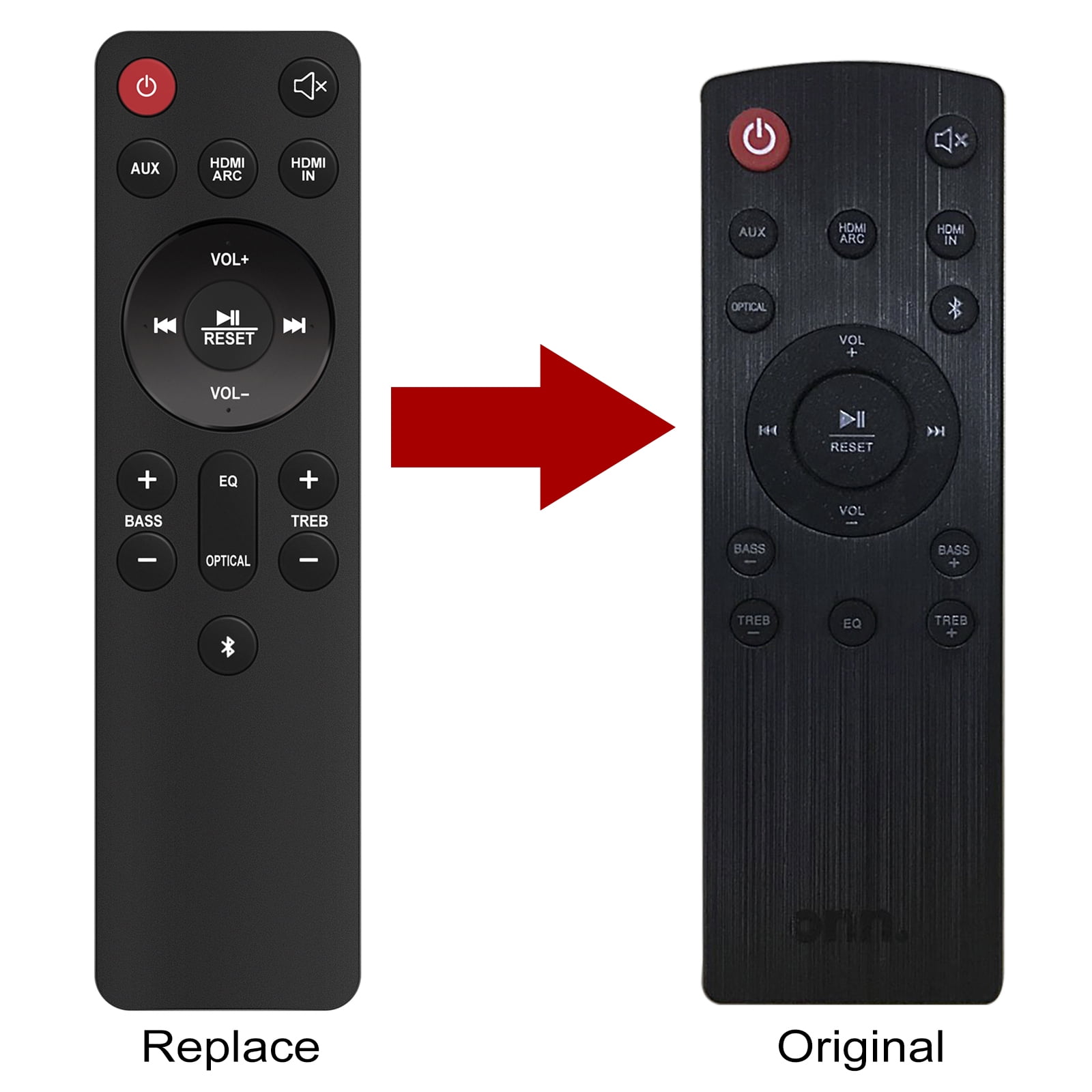 New Replace Remote Control fit for ONN 100008866 100015717 100027812 ...