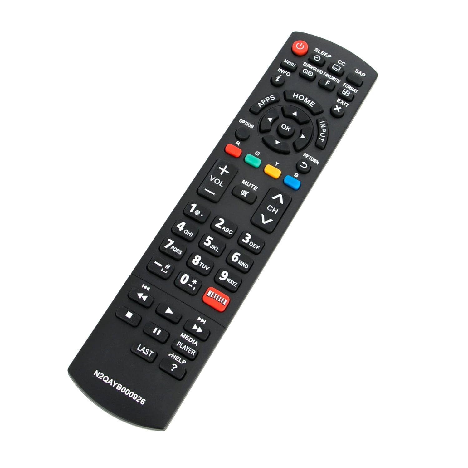 New Replaced Remote N2QAYB000926 compatible with Panasonic TV TC ...