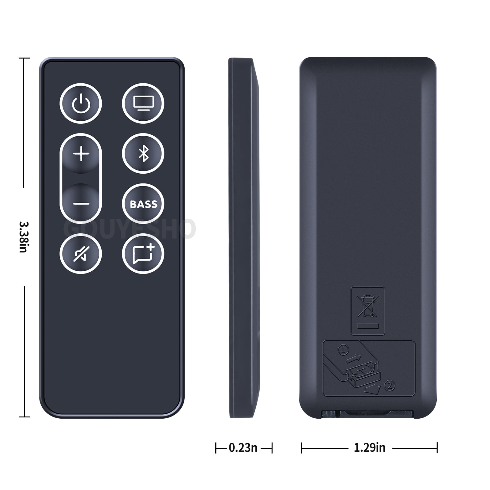 TCNOUMT Replacement Remote Control, Compatible with Bos SOLO Speakers ...