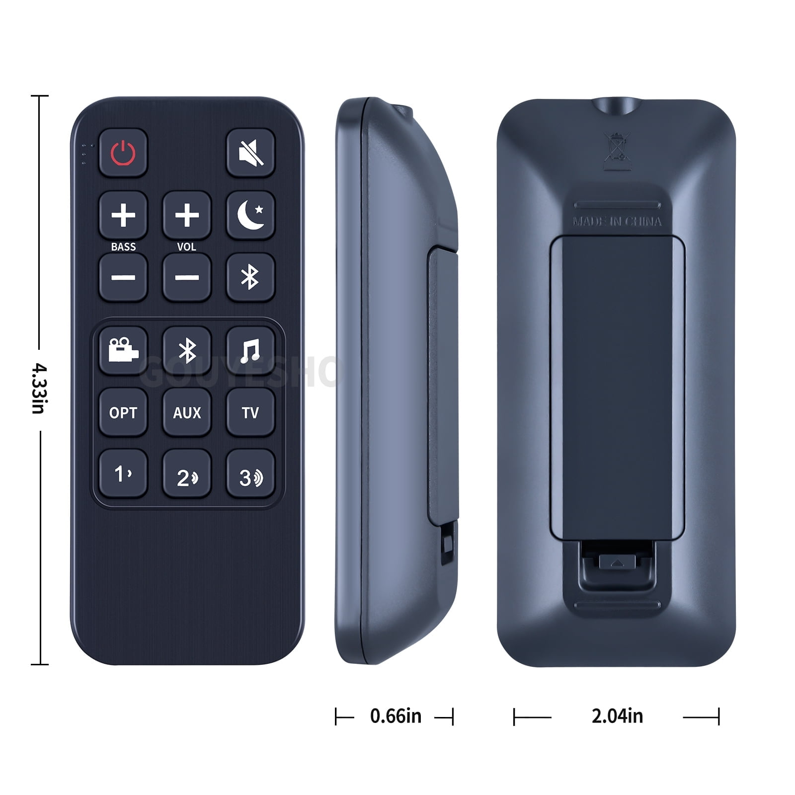 New Replacement Remote Control fit For Polk Audio Sound Bar Signa S1 Signa S2 Signa S3 RE6214-1 ...