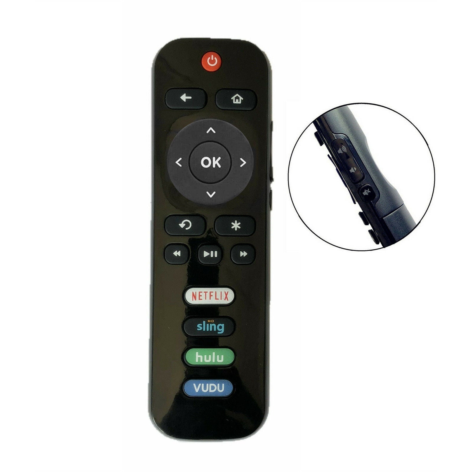 New Replacement Remote for Roku TV TCL Sanyo Element Haier RCA LG Onn ...