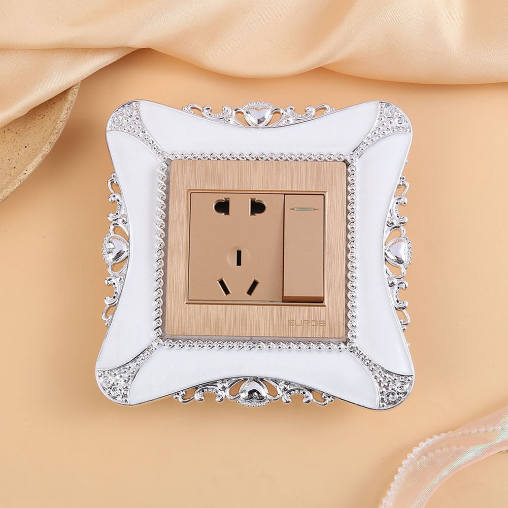 New Resin Single And Double Light Switch Surround Socket Fingerboard ...