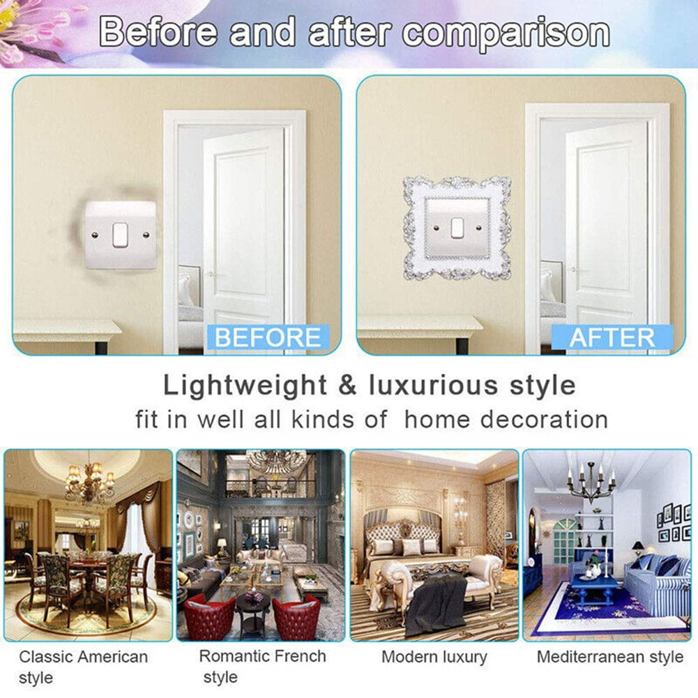 New Resin Single And Double Light Switch Surround Socket Fingerboard ...