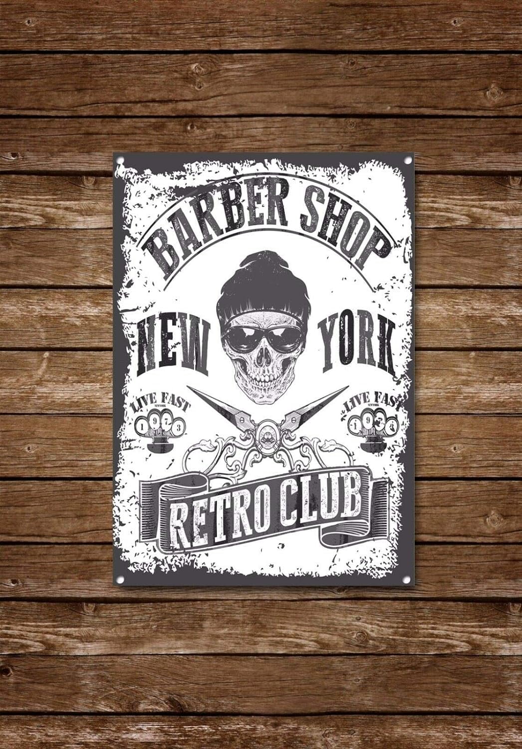 New Retro Sign 8x12 inches Barber Shop Sign Metal Sign Barber Shop ...