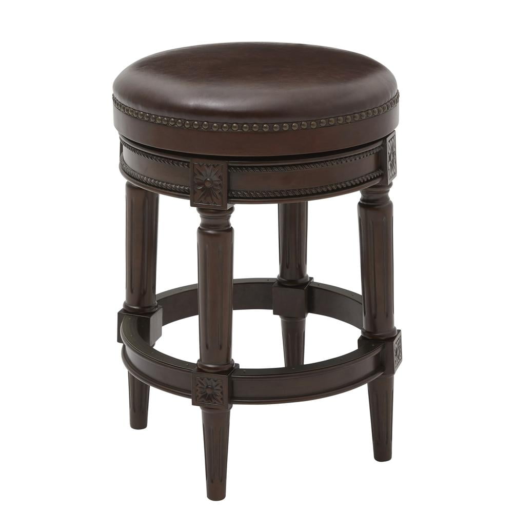 "New Ridge Home Goods Chapman 26"" Backless Swivel Counter Stool ...