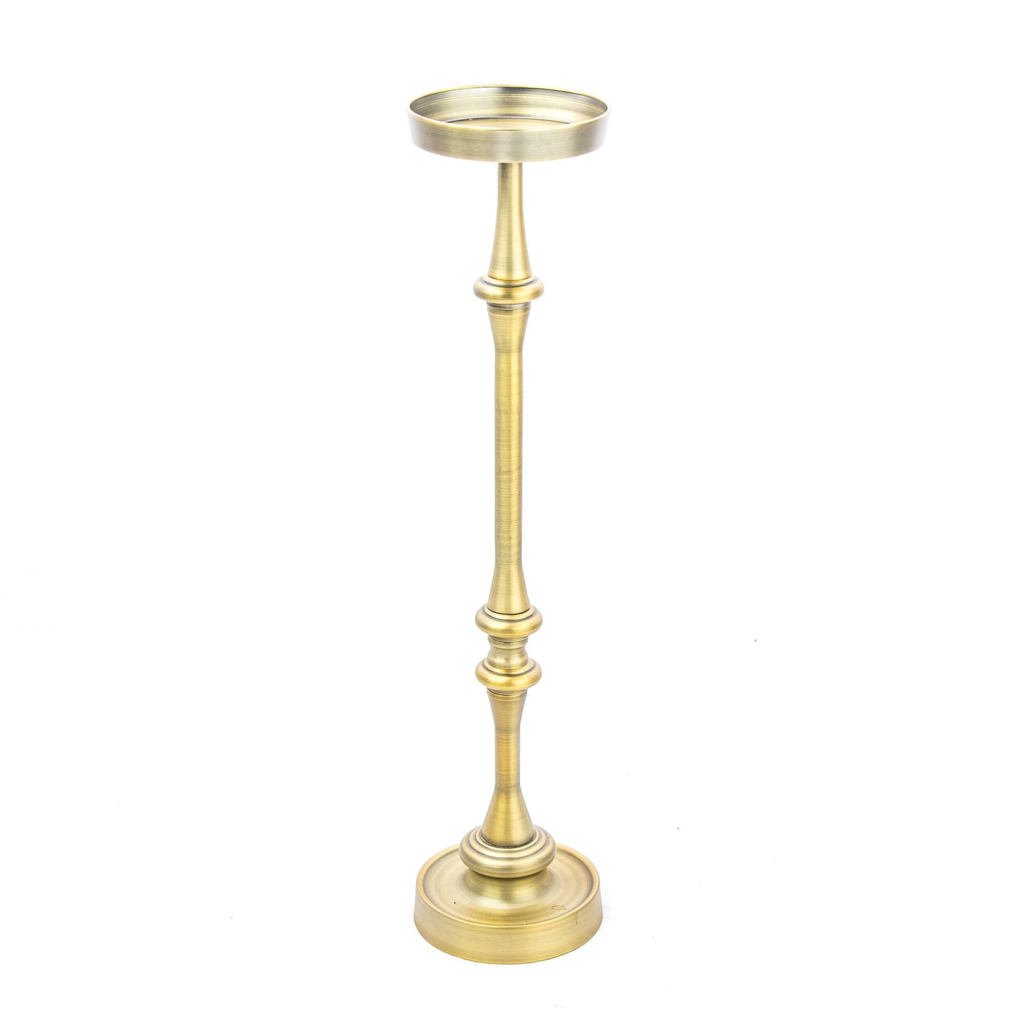 New Ridge Home Goods Dapper Round 26in. Iron Martini Side Table,Brass ...