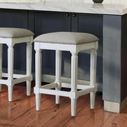 New Ridge Home Goods Zoey 30" Solid Wood Kitchen Bar Stool, Saddle Seat ...