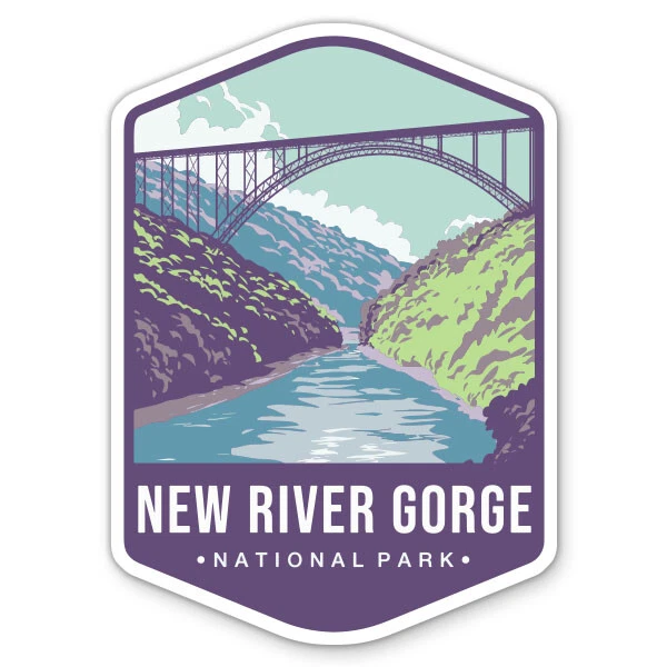 New River Gorge National Park Sticker Phone Decal Water Bottle Stickers ...