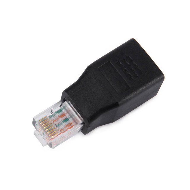 New RJ45 M/F Crossover Adapter Male to Female Crossed Ethernet Cable ...