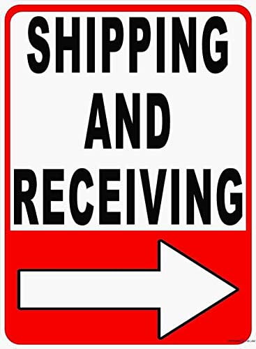New Road Sign Sign Shipping And Receiving Sign Right Arrow Warehouse ...