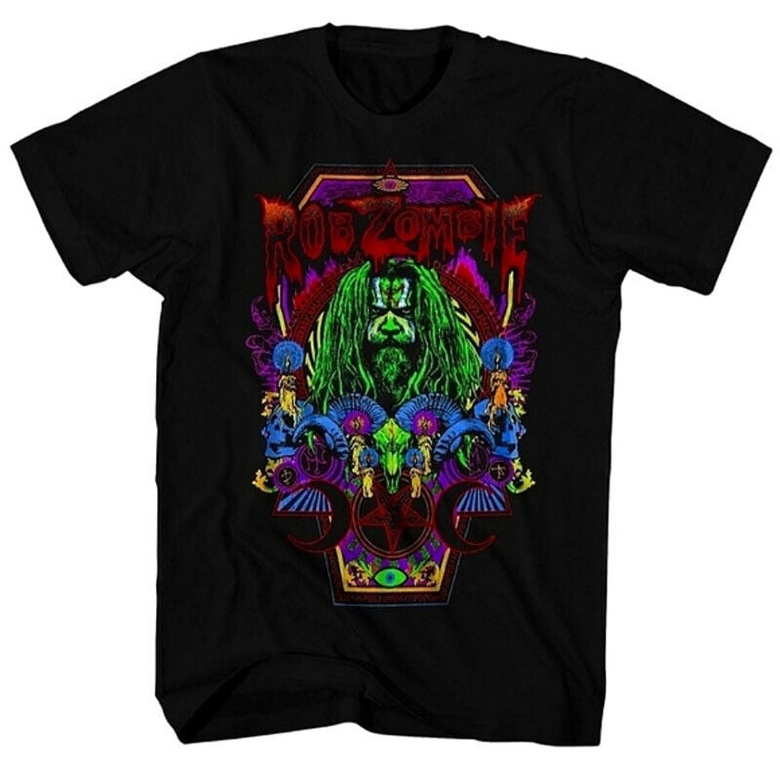 New Rob Zombie Necropolis Coffin Heavy Metal Halloween Band Shirt ...