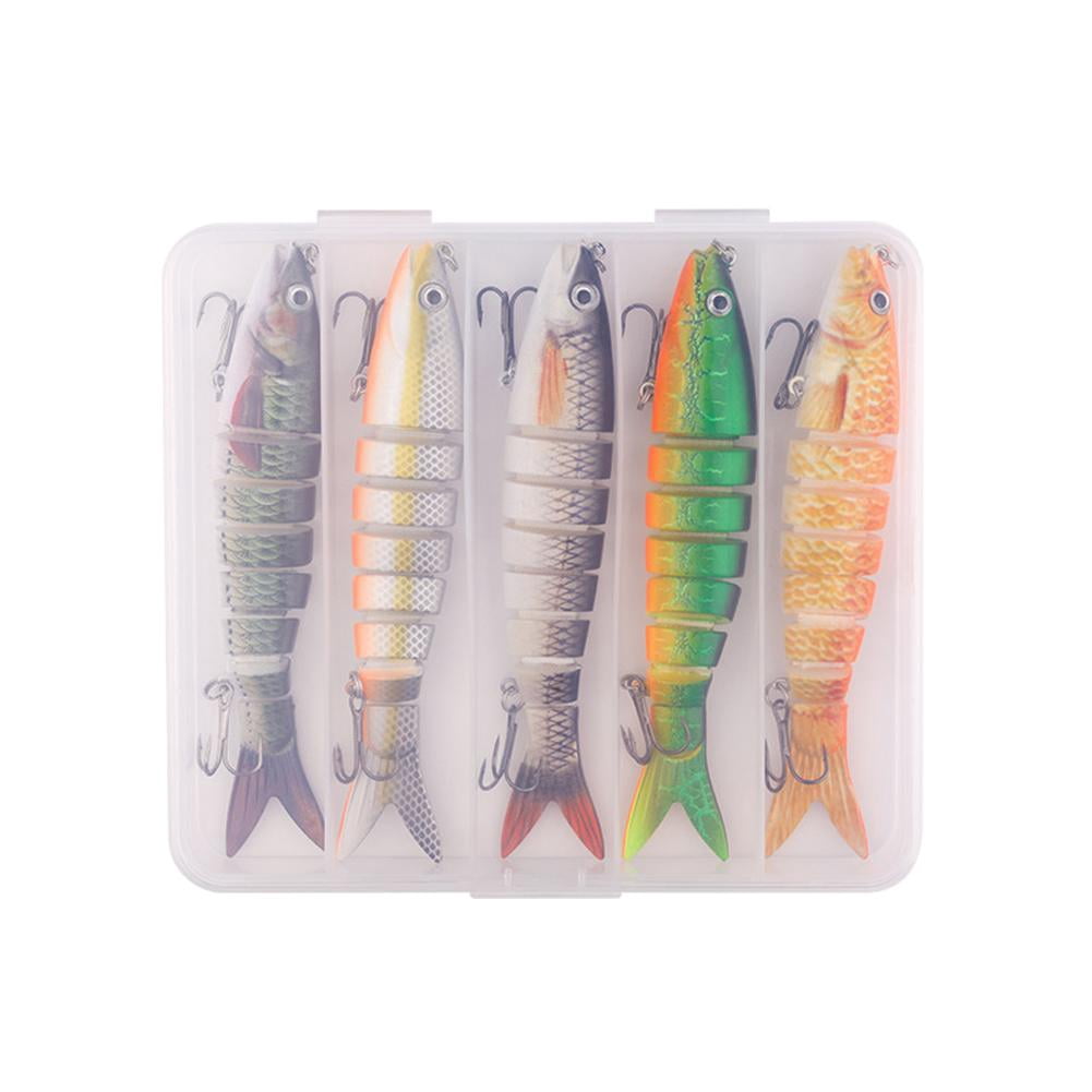New Robotic Swimming Lure 135mm Multi-section Fishing Lure K1V1 D4J3 ...