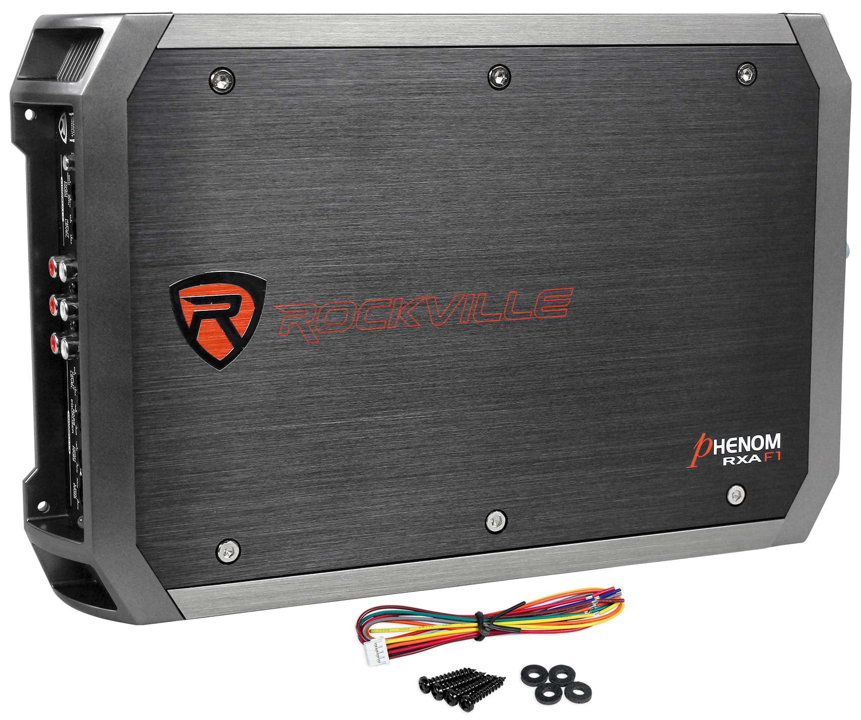 Rockville RXA-F1 1600 Watt Peak/400w RMS 4 Channel Amplifier Car Stereo ...