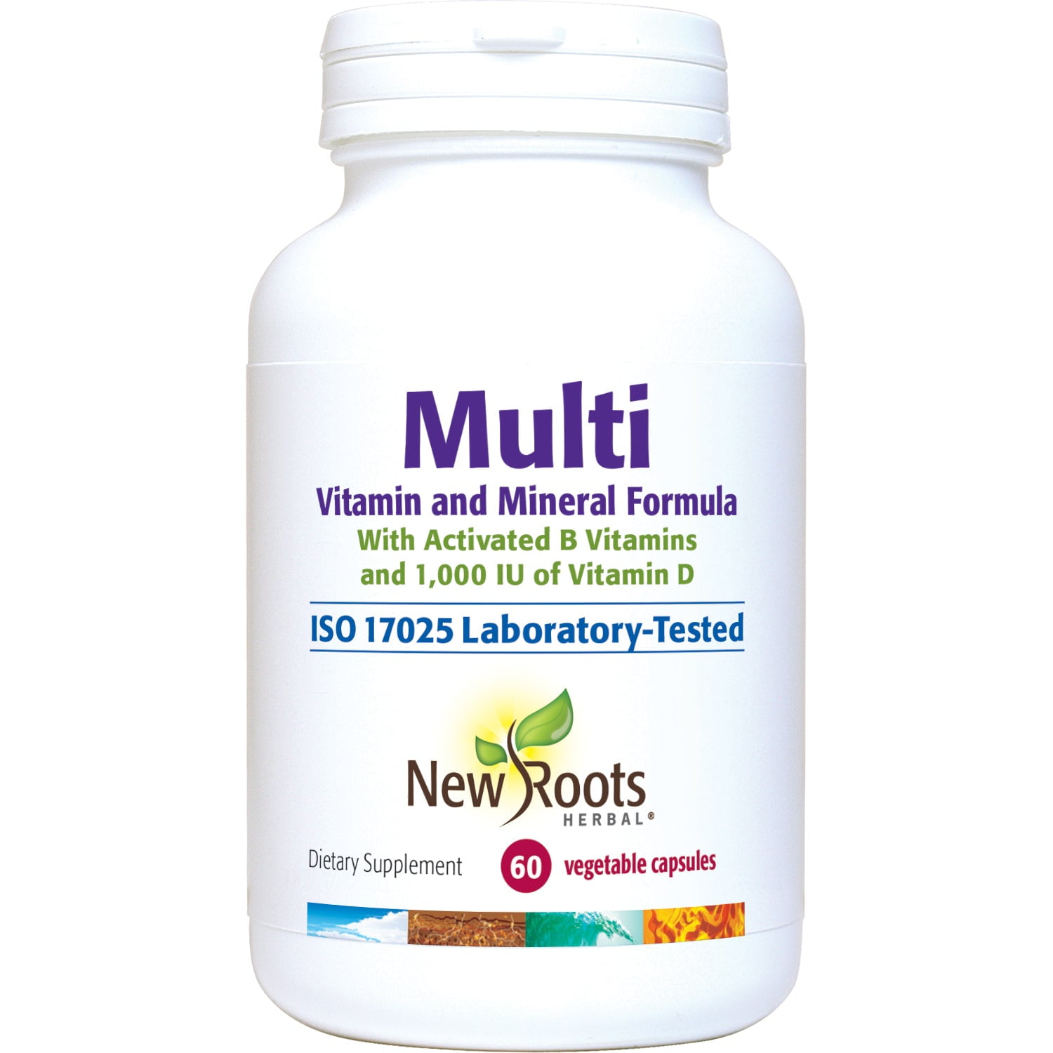 New Roots Herbal – Multi (60 Veg Caps)|Vitamins C D E B1 B2 B6 B12 ...