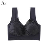 New Rosy Lift Bra Plus Size Comfort Extra Elastic Wireless Support Lace ...