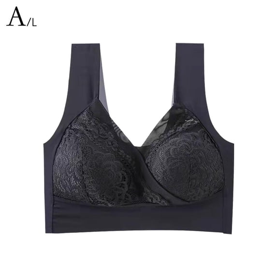 New Rosy Lift Bra Plus Size Comfort Extra Elastic Wireless Support Lace ...