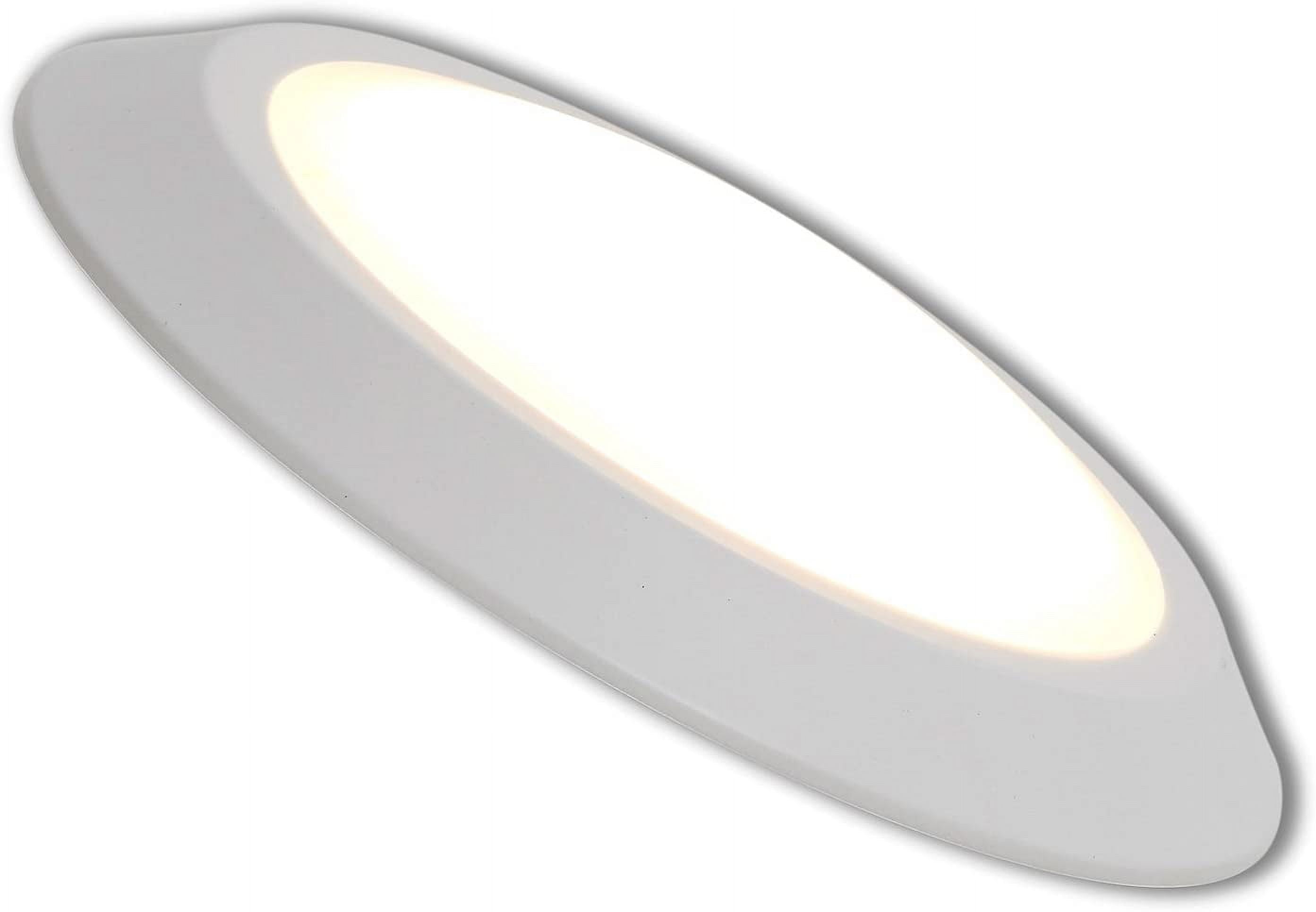 Hamilton Hills 8'' White LED Ceiling Light | Dimmable | 3000K Bright ...
