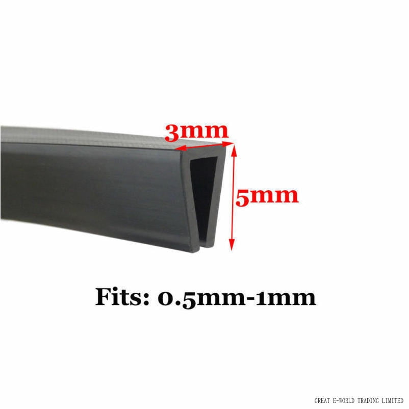 New Rubber U Channel Edging Trim Seal 0.5~13Mm Edge Protection ...