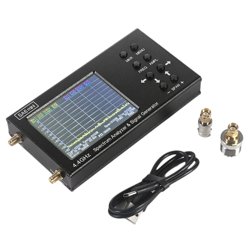New SA6 Mini Portable Spectrum Analyzer Wi-Fi CDMA Lab 35-4400Mhz ...