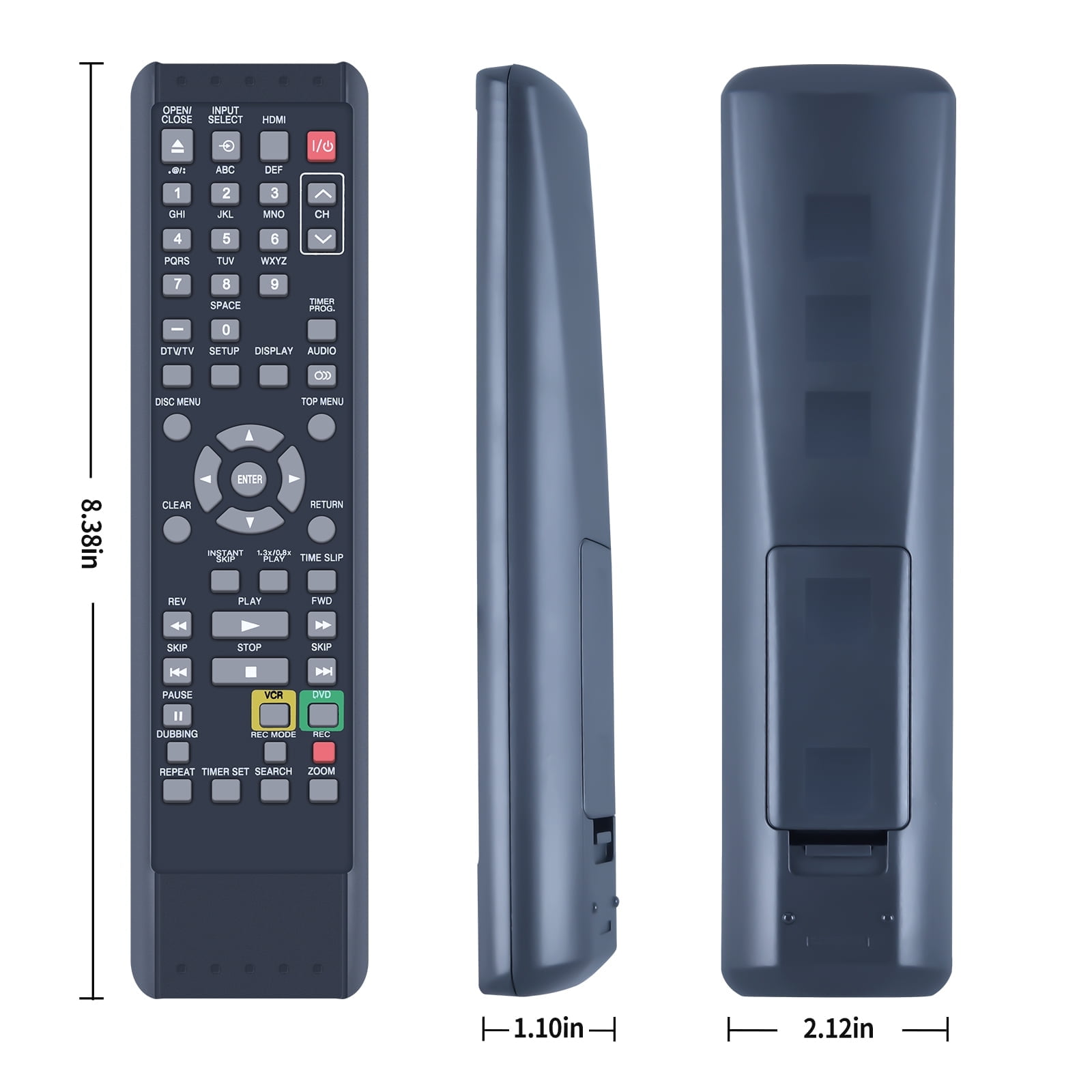 New SE-R0294 Replacement Remote Control For Toshiba DVD Player DVR670 D ...