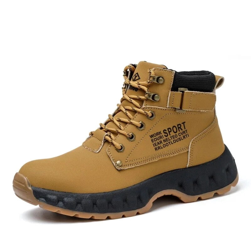 New Safety Shoes Men Boots High Top Work Sneakers Steel Toe Cap Anti ...
