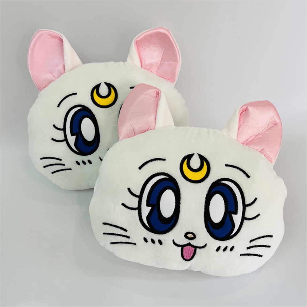 New Sailor Moon Plush Car Cushions | Luna Cat Comfortable Neck Pillows ...