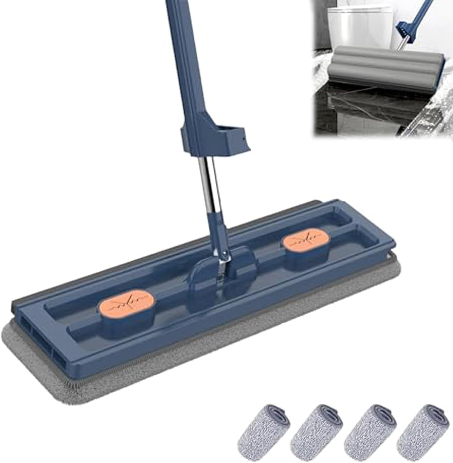 New Saker Plus Mop,360° Rotating Mop Head,Wet and Dry Self Wringing ...
