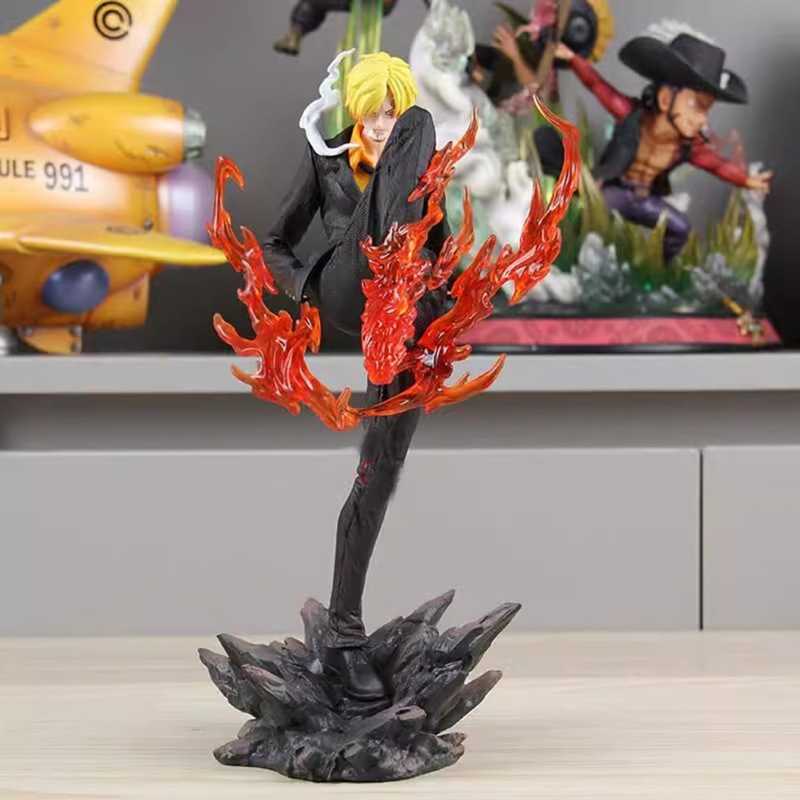 New Sanji (Black Ver) Character Anime Model Statue Action Figures ...