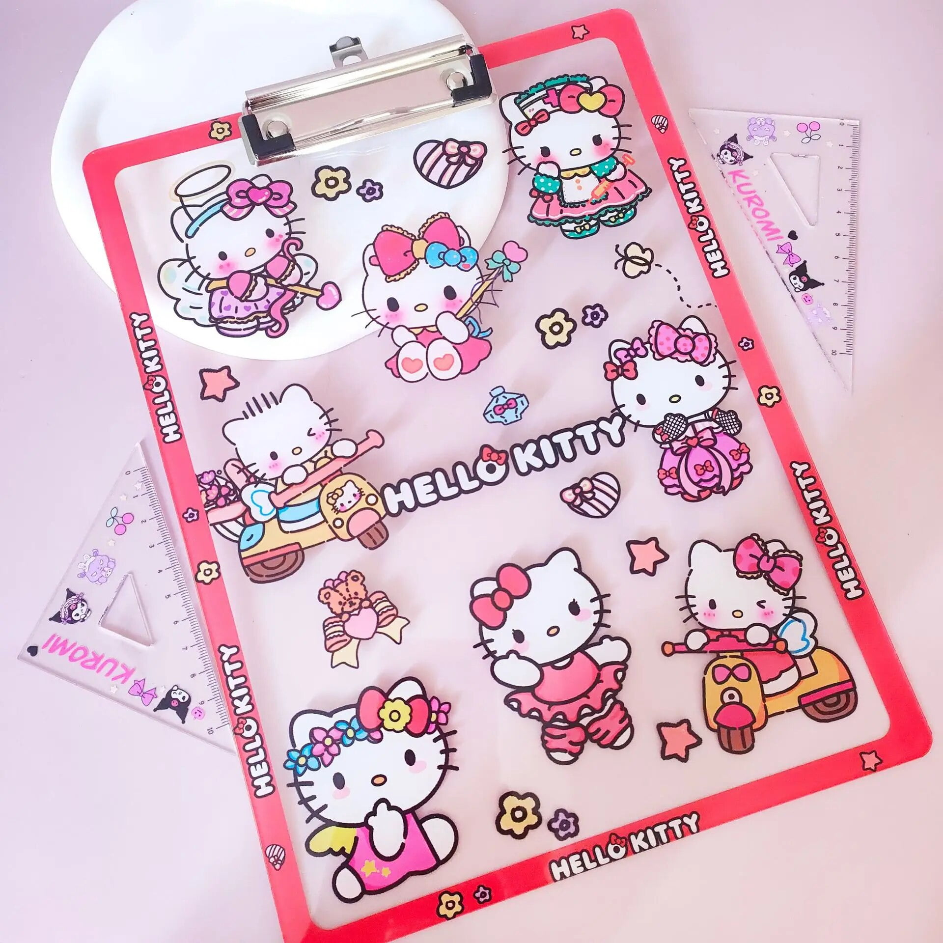 New Sanrio A4 Folder Korean Cartoon Kawaii Mymelody Kuromi Pochacco ...