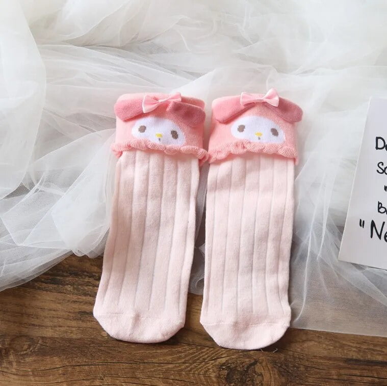 New Sanrio Anime Hello Kitty Socks Kawaii My Melody Cinnamoroll ...